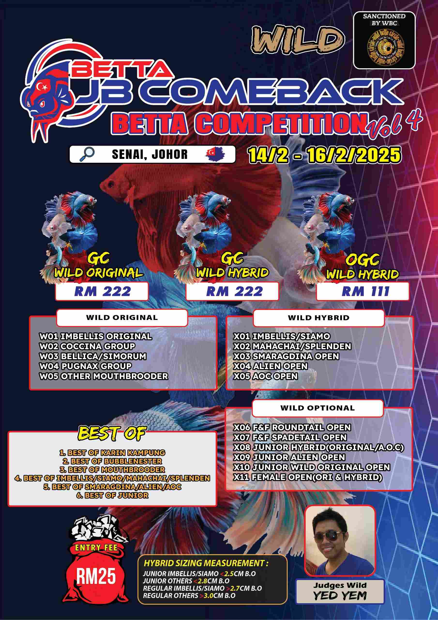 BON JB PANDAN Betta Comp